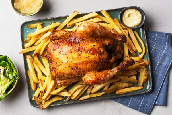 Kip met friet en zelfgemaakte appelmoes | Koken Met Picnic